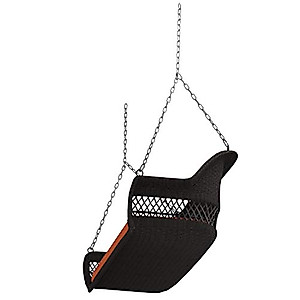 Jeco W00202S-A-FS016 Wicker Porch Swing, Espresso