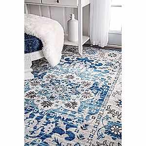 nuLOOM Tameika Area Rug, 8x10, Aqua