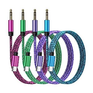 Type C Aux Cord USB C to 3.5mm Android Audio Aux Jack Cable for Car, Type C Adapter to 3.5mm Headphone Stereo Cord for Samsung Galaxy A14 5G/A23/S23 Ultra/S22 Ultra/S21/A53/A13/A03S, Pixel 7 6 Pro/6a