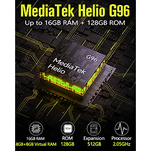 Ulefone Armor 22 Rugged Cell Phones, 16+128GB, 64MP+64MP Dual Cameras, Android 13, 6600mAh, 33W Fast Charging, 3-Card Sot, Face/Fingerprint Unlock, NFC/GPS, 4G LTE Unlocked Smart Phone (Green)