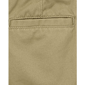 The Children's Place Baby Boys' and Toddler Stretch Chino Shorts, Black/Fin Gray/Flax 3-Pack, 9-12 Months