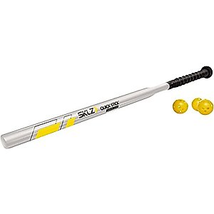 SKLZ Quick Stick Baseball and Softball Training Bat for Speed Silver, 12-Ounce