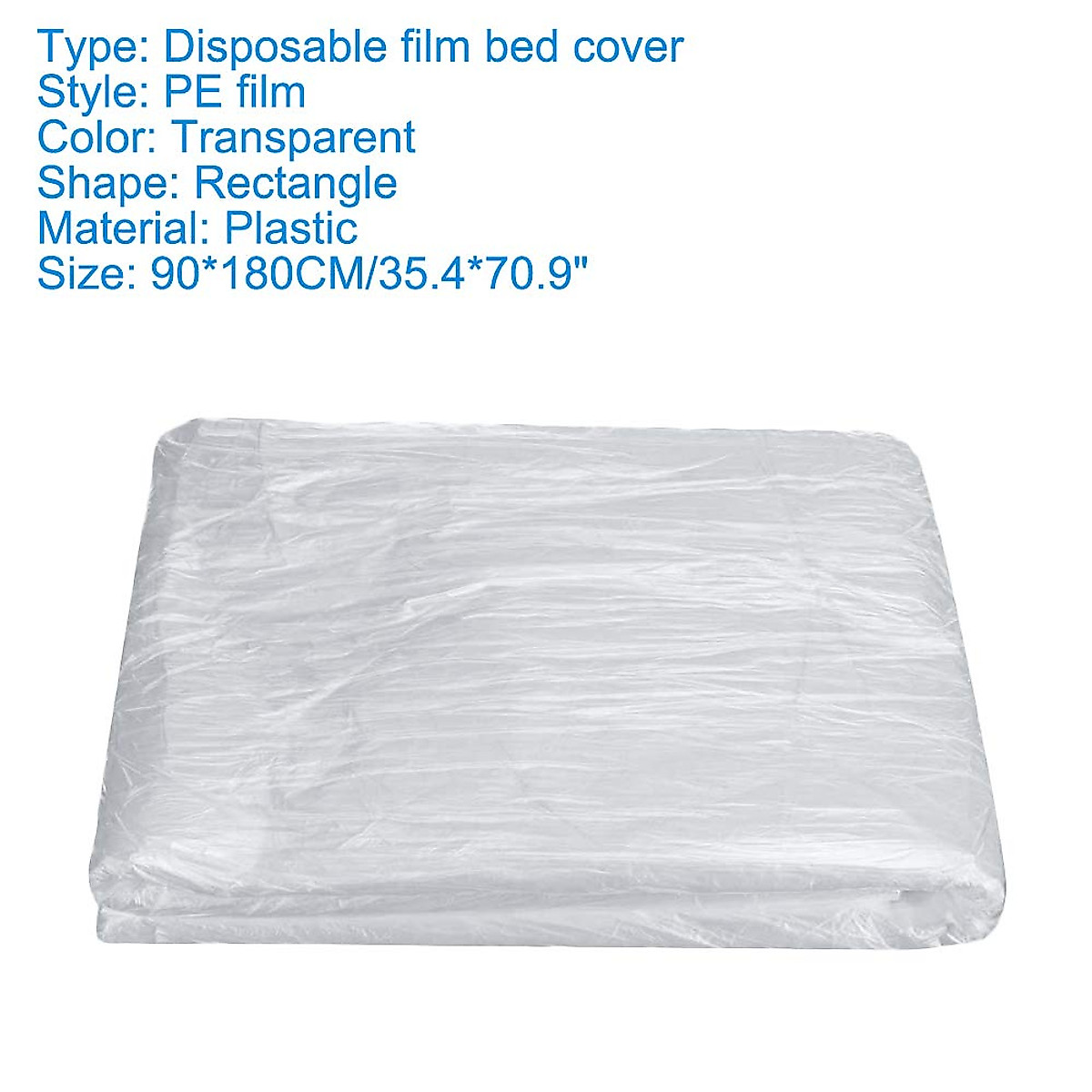100 Pcs Disposable Bedspread Cover SPA Massage Treatment Table Sheets Transparent Beauty Bed Waterproof Film Couch