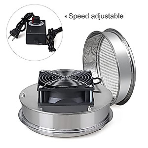 ICZW Coffee Bean Roaster with Coffee Bean Cooler Gas 3.8L Coffee Bean Baker Drum Type Stainless Steel for Home and Commercial Use