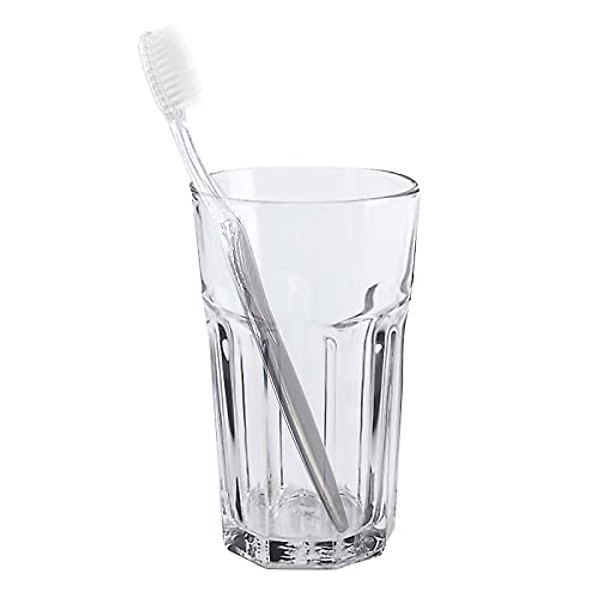 FKYzixeh Grey Handle Toothbrush Bulk, Disposable Toothbrushes Individually Packaged, Toothbrush for Travel, Hotel and Homeless (50 Pack)