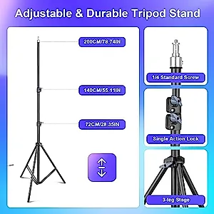 Torjim Softbox Lighting Kit, 27" x 27" Professional Photography Lighting Kit with 85W 3000-7500K E26 LED Bulbs, Continuous Lighting System Kit for Portrait, Product, Video Recording & Photography