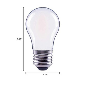 EcoSmart 40-Watt Equivalent A15 Dimmable Frosted Glass Filament Vintage LED Light Bulb in Soft White (6-Pack)
