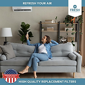 Cut-to-Fit Replacement Window Air Conditioner Filter, 24” x 16” - Universal Sizing AC Unit Filtration Pad Removes Dust, Pollen, Pet Odors, and VOCs, Made in the USA