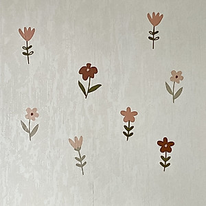 QUCHENG Boho Wall Stickers Girls Bedroom Removable Wall Decals Nursery Kids Room Decor Vinyl Murals DIY Cute Decorations 6 Sheets