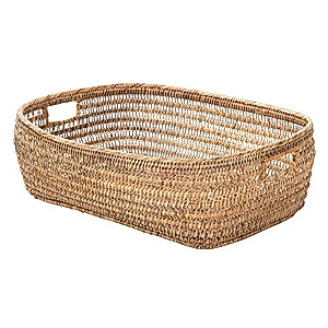 Kouboo Cambria Open Weave Basket, Honey-Brown