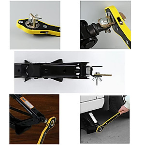 Auto Labor-Saving Jack Ratchet Wrench, Car Scissor Jack Handle, Lug Wrench for Tire Jack, Car Jack Wrench Positive and Reversal Knob Design For Travel/Car/SUV/Vans