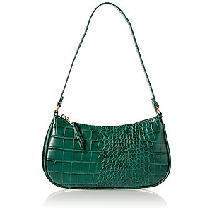 The Drop Women's Melanie Small Shoulder Bag, Dark Green, One Size
