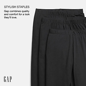 GAP Girls Organic Cotton Capris Leggings, Multi, Large US