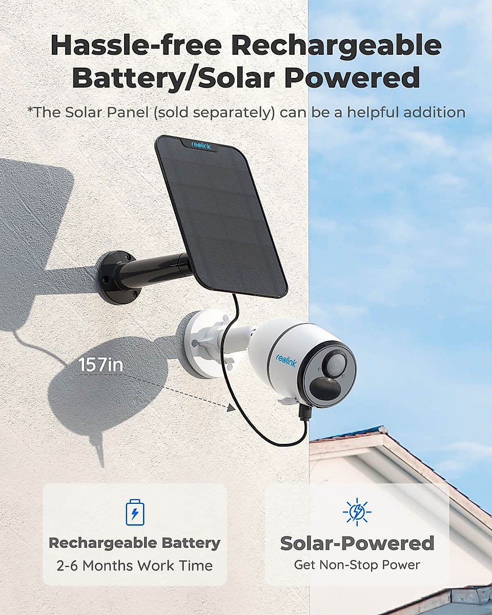 REOLINK 2 Pack Go Plus Celluar Security Camera Bundle with Solar Panel