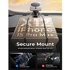 LISEN for Magsafe Car Mount Charger iPhone 15,15W Wireless Car Charger Mount,Magnetic Air Vent Car Phone Holder,with Fast Car Charger and Cable for iPhone 15/Pro/Plus/Pro Max/iPhone 14/13/12 Series