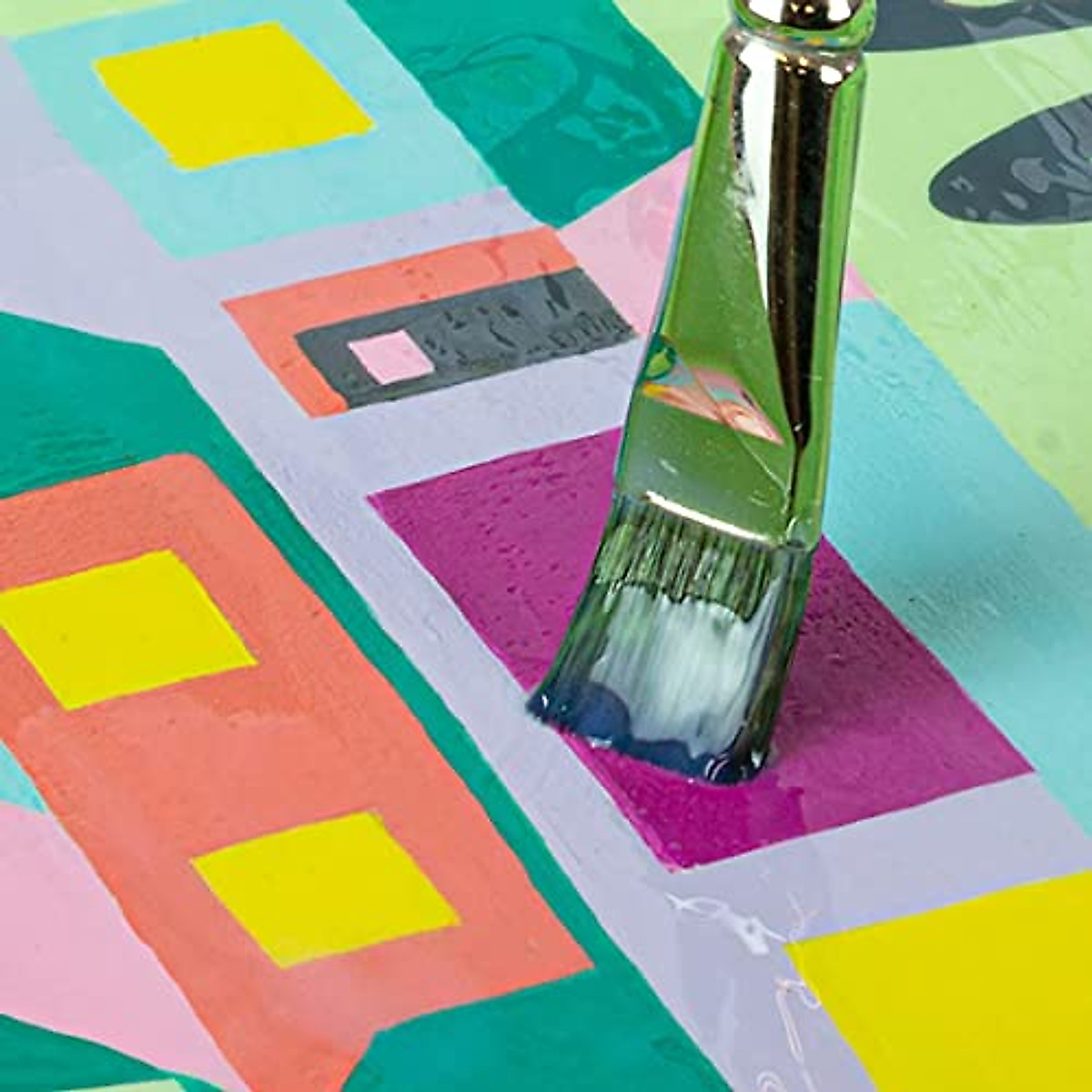 DecoArt Triple Thick Gloss Glaz, 8 fl oz Bottle,White Blue