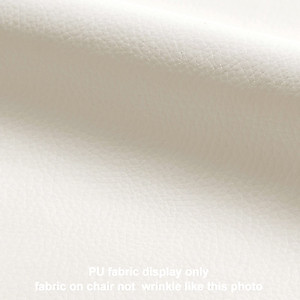 DUHOME PU Leather Home Office Desk Chairs, Modern Gold Task Chair with Wheels for Office, Swivel Adjustable Computer Chair with Armrest and Gold Base White