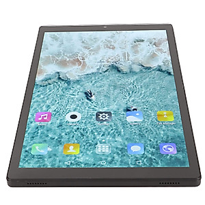 Rosvola Calling Tablet, Front 2MP Rear 5MP Dual Cards Dual Standby 10.1 Inch HD Tablet 100-240V for Amusement for Android 12 (US Plug)