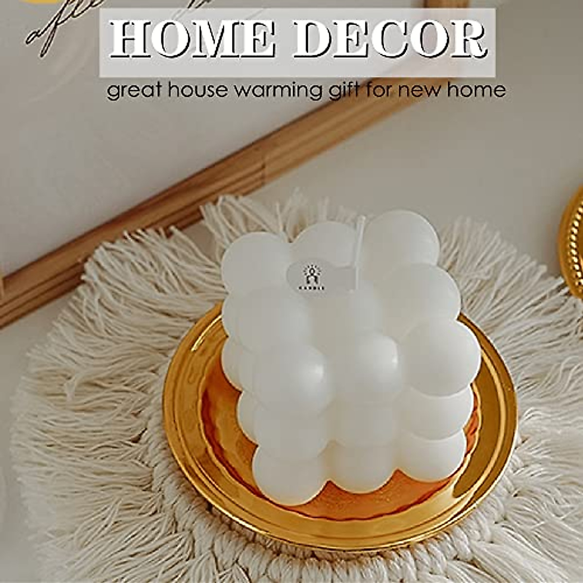 Bubble Cube Candle Gifts Pack,Scented Candles for Home Scented Home Decor,29 hrs Long Lasting,House Warming Gifts New Home