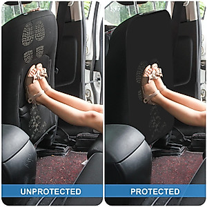 BUG HULL Kick Mats, Car Seat Protector Back Seat Protector for Kids, Sag Proof, Waterproof, Car Back Seat Cover Protect from Dirt, Mud, Scratches, Premium Oxford Fabric Car Kick Mats Fits Most Cars