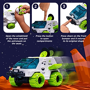 CHUKOO Space Toys for Kids 3 4 5 6 7 8, Space Shuttle with Rocket Ship Toys, 4 Astronaut Toys, Space Station, Space Rover, Outer Space Toys for Boys 5-8, Spaceship Toy, Rocketship Solar System Playset