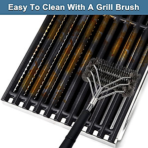 Repair Kit for Charbroil 463242516 463242515 463355220 463367016 463342620 463342420 Grill Parts, G466-2400-W1 Cooking Grate Infrared Emitter & G474-0017-W2 Grill Grate for Charbroil 463242516 Grill