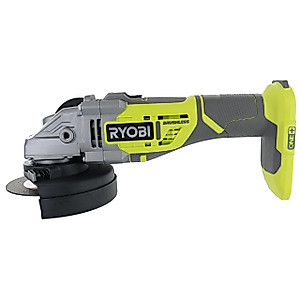 Ryobi P423 18V One+ Brushless 4-1/2" 10,400 RPM Grinder and Metal Cutter w/ Adjustable 3-Position Side Handle and Onboard Spanner Wrench (Battery Not Included, Power Tool Only)
