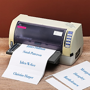 Yexiya Perforated Paper Nameplate Inserts Printable Name Plate Inserts Print or Write Paper Inserts Blank Paper Name Badge Inserts for Business Meetings Corporate Events(30 Pack,8 x 2 Inch)