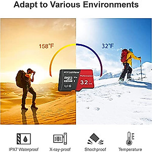 LaView 32GB Micro SD Card 10 Pack, Micro SDXC UHS-I Memory Card – 95MB/s,633X,U3,C10, Full HD Video V30, A1, FAT32, High Speed Flash TF Card P500 for Computer with Adapter/Phone/Tablet/PC