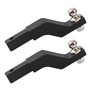 2PCS HIRCQOO 1/10 RC Decorations Accessories Metal Tow Trailer Drop Hitch Receiver Compatible with Traxxas TRX-4 Tamiya CC01 Axial SCX10 D90 Redcat HSP 90046 D110 1/10 RC Crawler