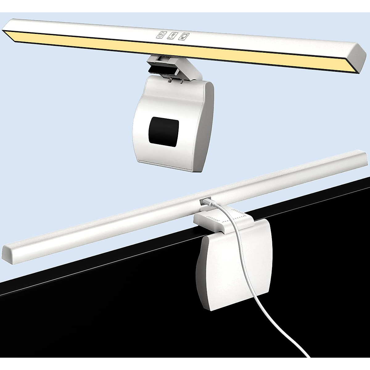 Kaulsoue Monitor Light Bar, Ultra-Wide 19.69" Screen Light Bar with Touch Control, Eye Care Monitor Lamp with 3 Color Modes, No Glare, USB Powered LED Desk Lamp for Office/Home/Study Room