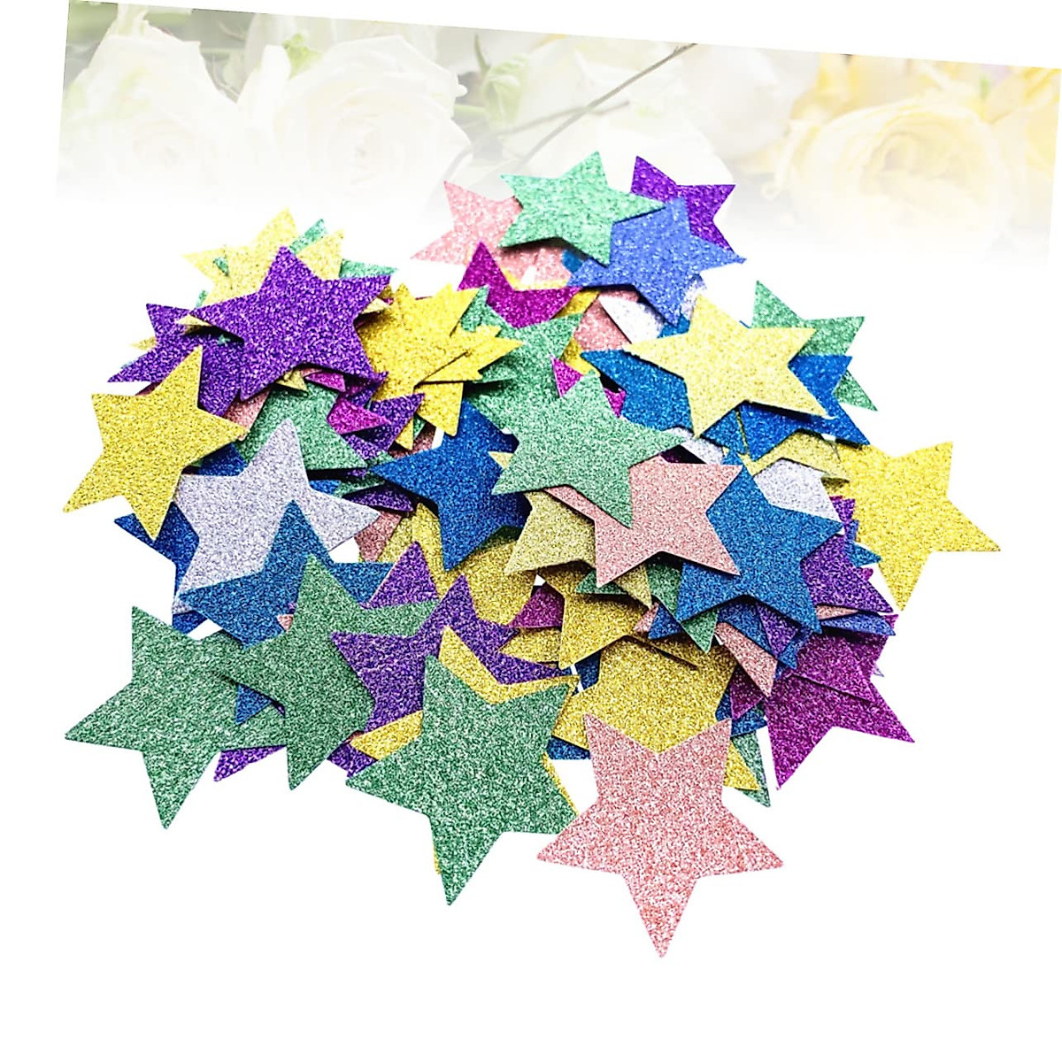 jojofuny 200pcs Decor Party Paper Scrap Tabletop Star Sprinkles Engagement Bridal Painting Confetti Paper Scrap. Diy Paper Scrap Party Supplies Dining Table Scatter Baby Mini