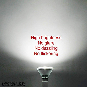 PAR38 LED Flood Light Bulb,Classic Glass,Bright White Light,18W(=70W-150W PAR38 Halogen Equivalent) LED Daylight 5000K,E26 Base,Indoor/Outdoor Waterproof IP65,120V,4-PACK