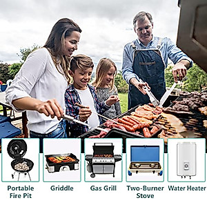 6FT Universal Gas Grill Propane Regulator and Hose Replacement for Weber Spirit E-210/E-310 Genesis 300 series gas grills,Charbroil,Dyna-Glo,Nexgrill and More Propane BBQ Grill