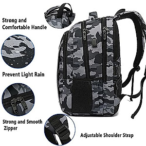 BAOMANYI Travel Laptop Backpack for Men & Women 18.4" Backpack Water Resistant College Bookbag Business Work Computer Bag (Camouflage 2, 18.4 inch)