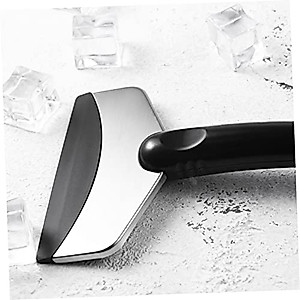 Yardwe 18 PCS Stainless Steel Snow Shovel Stainless Spatula Stainless Steel Scraper car Window Squeegee Snow Brush for car Auto Windshield Snowbrush car ice Scraper Frost Removal Shovel