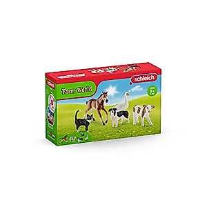 Schleich Farm World, Farm Playset Gifts for Kids, Assorted Farm Animals for Toddlers and Kids, Ages 3+