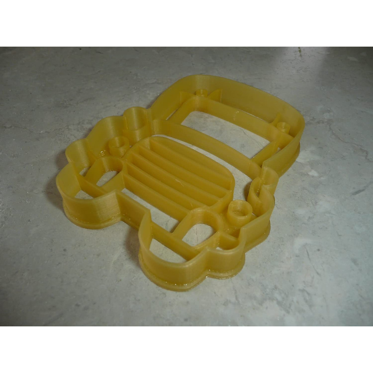 SCHOOL BUS FRONT VIEW CARTOON STYLE DETAILED COOKIE CUTTER MADE IN USA PR4959