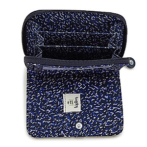 Kipling Women's Money Love, RFID Anti-Hacker Technology, Polyester Zip Closure Wallet, Cosmic Navy, 3.8''L x 5''H x 1''D