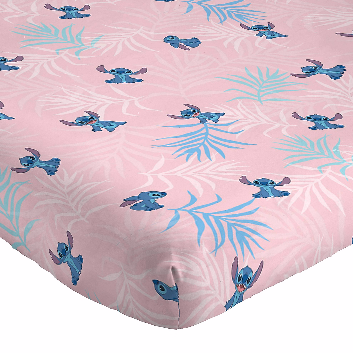 Jay Franco Disney Lilo & Stitch Paradise Dream Queen Sheet Set - 4 Piece Set Super Soft and Cozy Kid’s Bedding - Fade Resistant Microfiber Sheets (Official Disney Product)