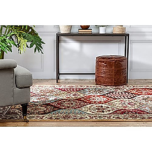 Well Woven Barclay Wentworth Panel Ivory Traditional Area Rug 5'3" X 7'3"