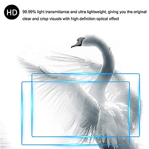 HeyMoly Compatible With 2013-2024 Ford Tempered Glass Screen Protector 8 Inch, 9H Car Navigation Display Protector, F-150 F250 F350 F450 Sync2 Sync3 Escape Expedition