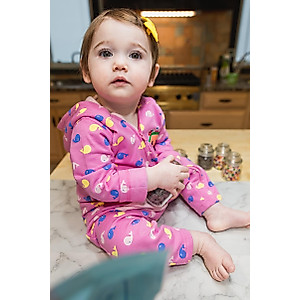 CoComelon Infant Baby Boys or Girls Fleece Coverall Pink 18 Months