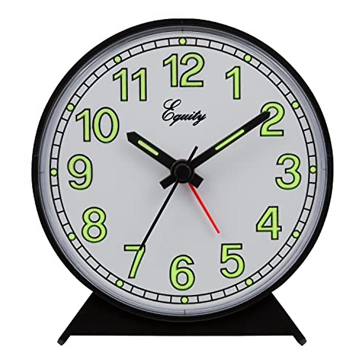 La Crosse Technology Equity Black Battery-Operated Analog Alarm Clock (Model 14077)