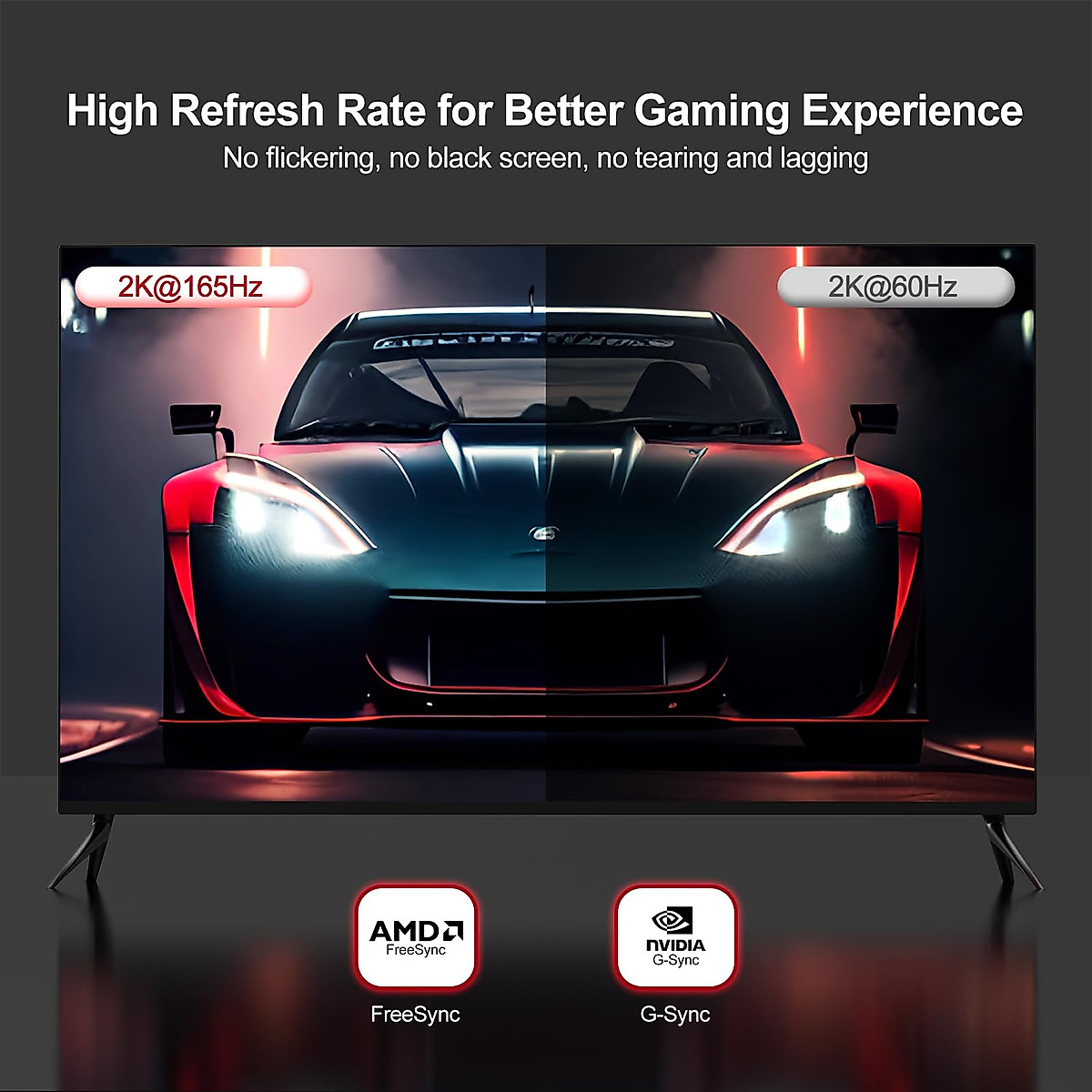 DisplayPort to DisplayPort Cable 6ft 5-Pack, DP to DP Display Port Cable UHD High Speed Cord 2K@144Hz, 2K@165Hz, 4K@60Hz, 3D for Laptop Display Docking Station