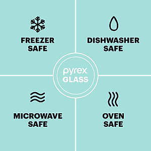 Pyrex Deep 2-Pack (9.5") Glass Baking Dish Set, Round Pie Glass Bakeware, Dishwasher, Microwave, Freezer & Pre-Heated Oven Safe