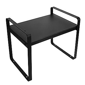 Expandable Cabinet Organizer Under Sink Storage Shelf Flexible Kitchen Cupboard Organizer Multifuncitonal Counter Pantry Storage Organization, Black