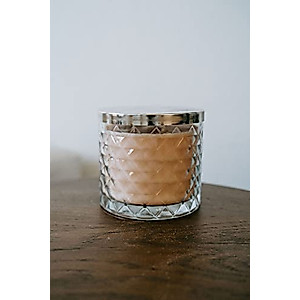 Gold Canyon™ - Cinnamon Vanilla Scented Candle, Three-Wick, Heritage Diamond-Cut Glass Jar, New & Improved Look 2022