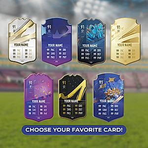 crypto Personalized Soccer Plaque 2023 Improved Model | Ultimate Team Card Famous Video Game | Soccer Decorations for Bedroom | Soccer Gifts for Boys & Girls | Multiple Size & Shapes Options