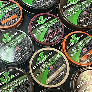 Griffin Leather Shoe Polish Cordovan 1.125 oz Made in The USA Shoe Shine, Polish, Restore